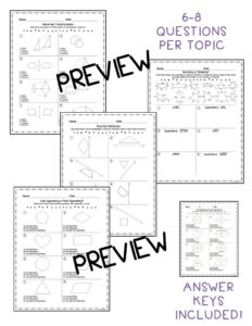 Transformations - Editable Student Practice Pages | Made By Teachers