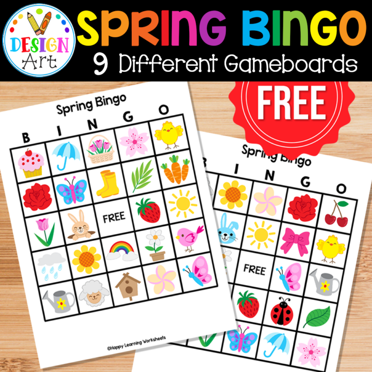 Spring Bingo Game 35 Pages | Made By Teachers
