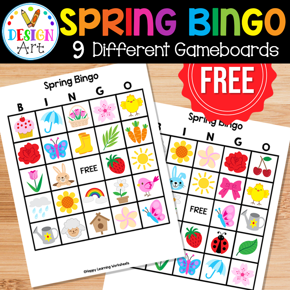 FREE 9 Pages Spring Bingo Game | Made By Teachers