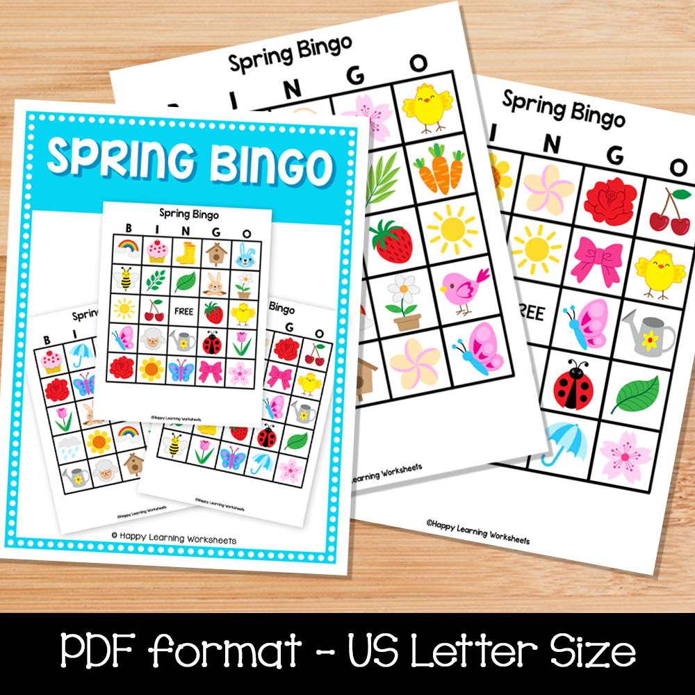 Spring Bingo Game 35 Pages | Made By Teachers