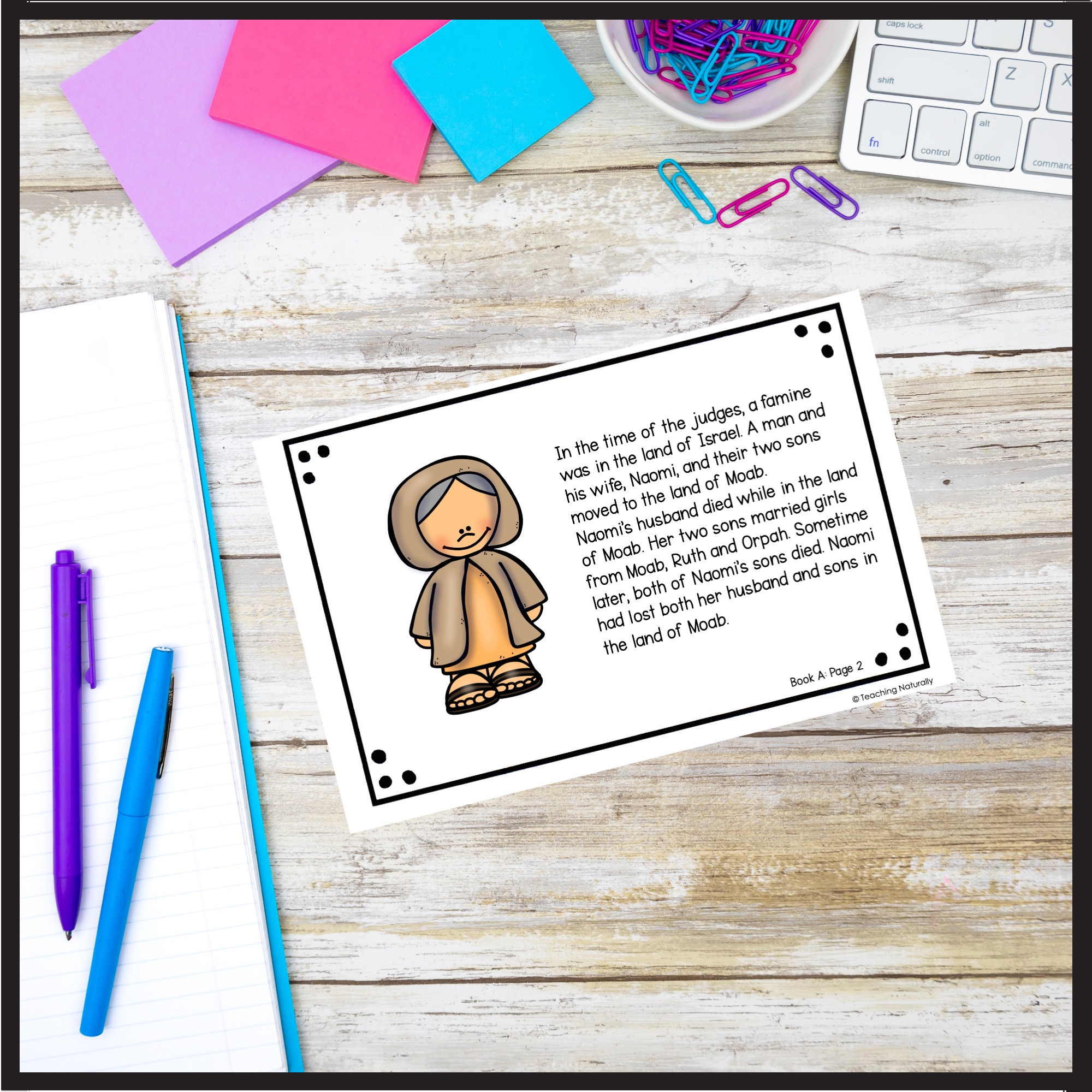 Ruth Bible Story Reader Printable Booklet | Made By Teachers