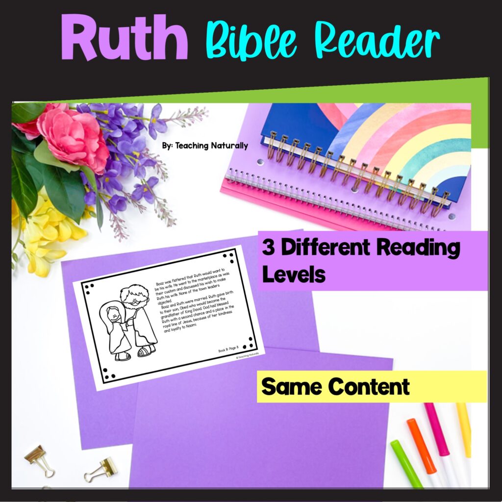 Ruth Bible Story Reader Printable Booklet | Made By Teachers
