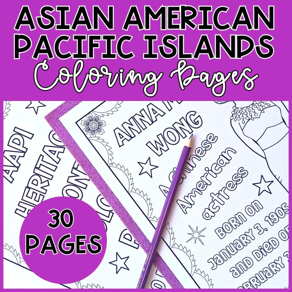 Asian American And Pacific Islander Heritage Month Coloring Pages ...