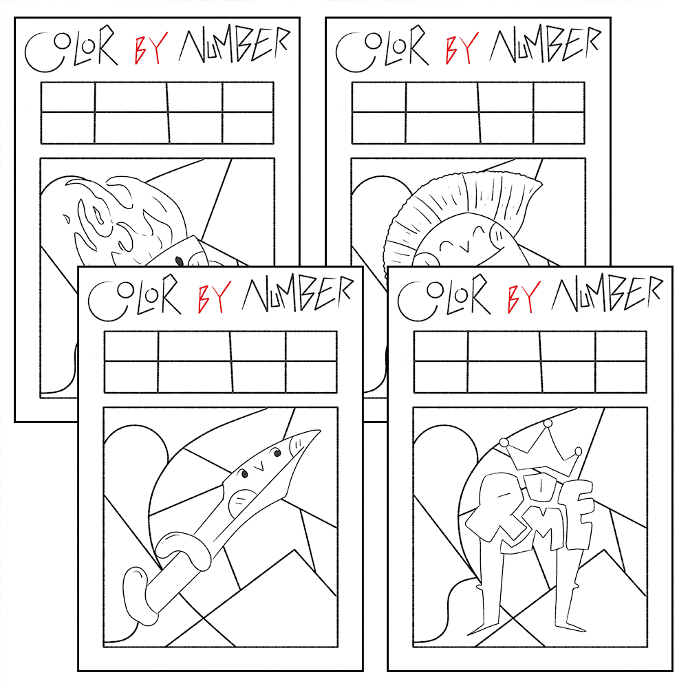 Ancient Greek Myth Editable Color By Code Worksheets Activity, Color By ...