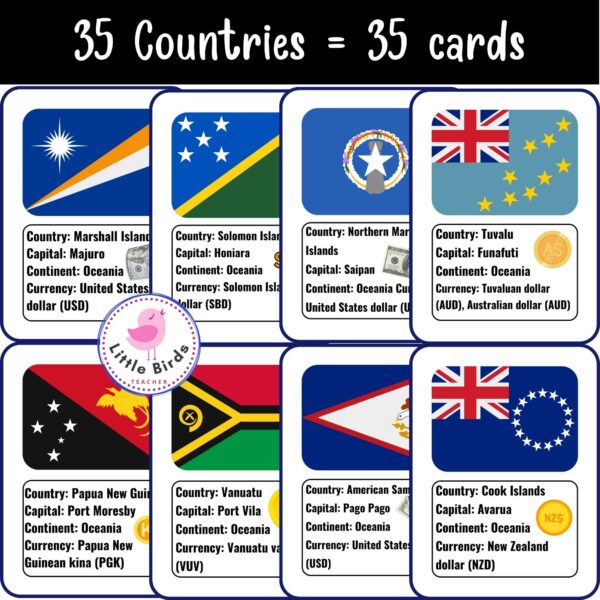 AAPI Countries Flag Posters & Flashcards | Made By Teachers