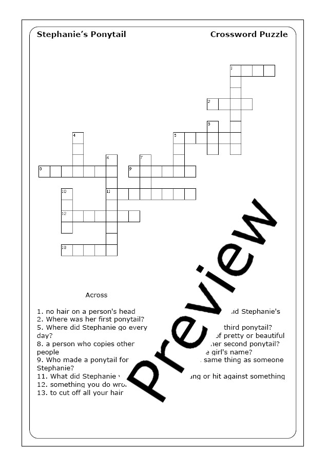 Robert Munsch "Stephanie's Ponytail" worksheets | Made By Teachers