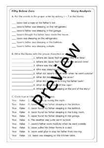 Robert Munsch "Fifty Below Zero" worksheets | Made By Teachers