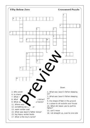 Robert Munsch "Fifty Below Zero" worksheets | Made By Teachers