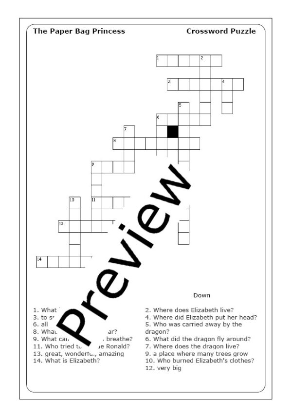 Robert Munsch "The Paper Bag Princess" worksheets | Made By Teachers