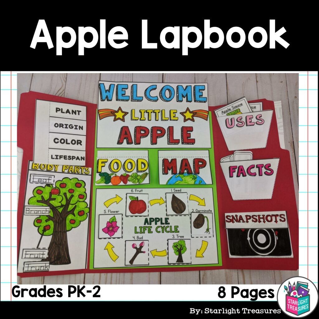 Apple Lapbook for Early Learners - Plant Study | Made By Teachers