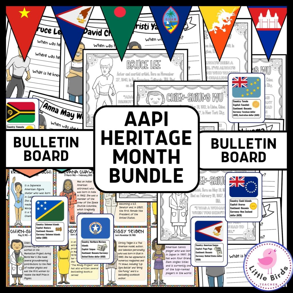 AAPI Heritage Month Bulletin Board BUNDLE | May Classroom Decor | Made ...
