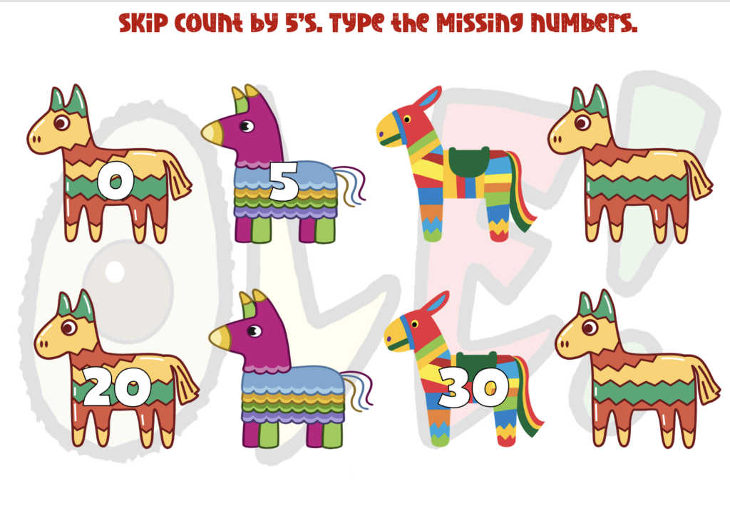 Cinco de Mayo Skip Count by 5 | Made By Teachers
