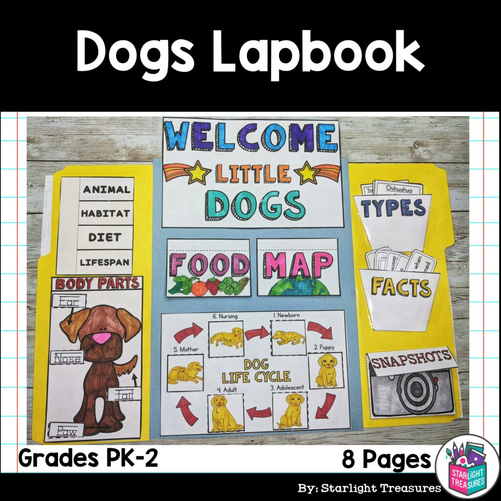 Dogs Lapbook for Early Learners - Animal Study | Made By Teachers