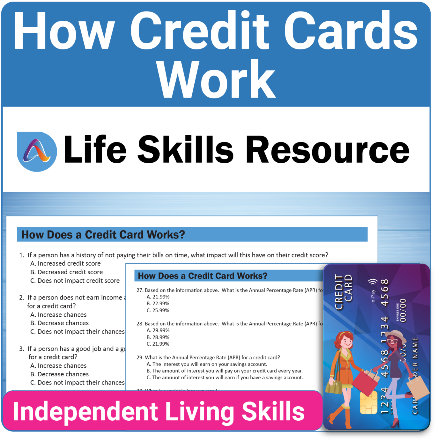 Money Management Life Skills Activity - How to Create a Monthly Budget ...