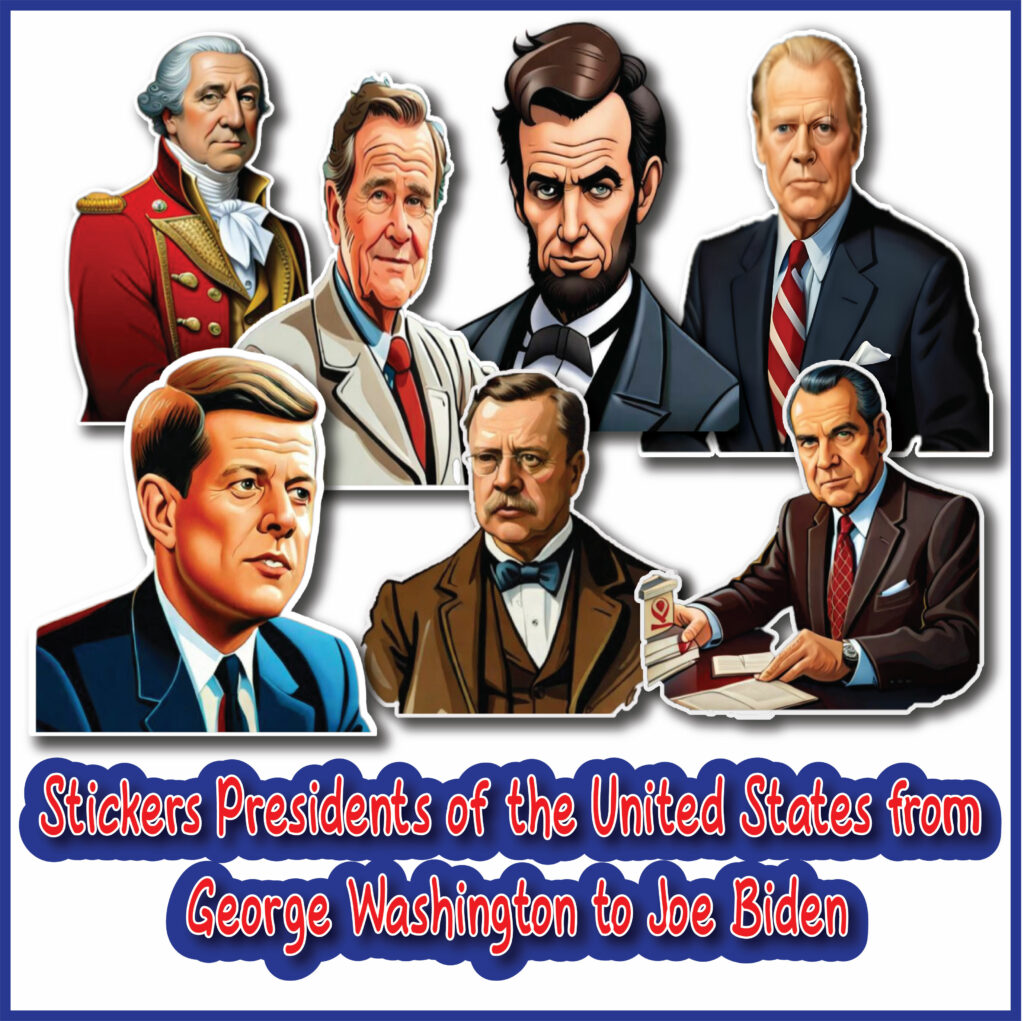 Printable United States Presidents Stickers | Coloring Pages US ...