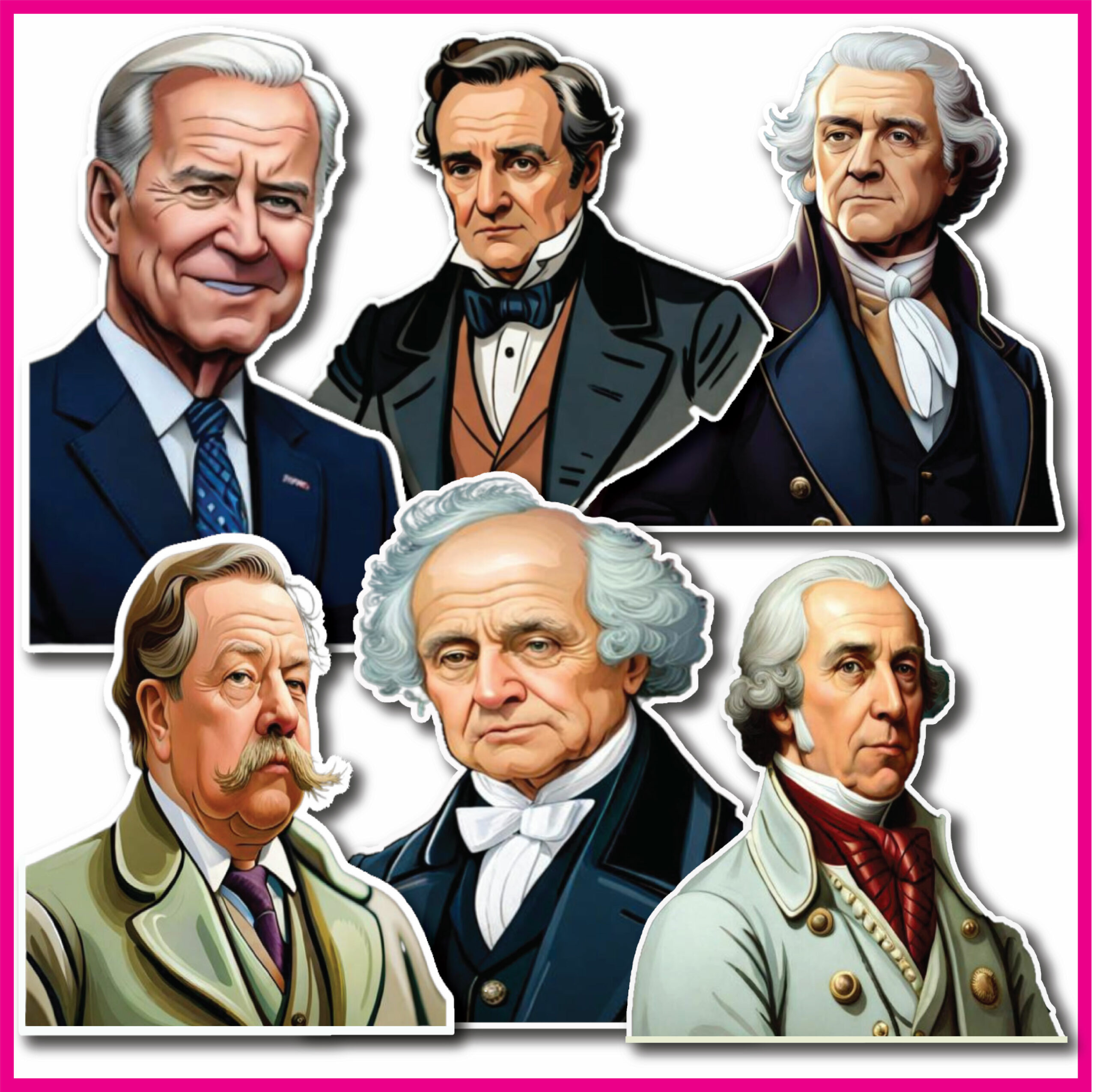 Printable United States Presidents Stickers | Coloring Pages US ...