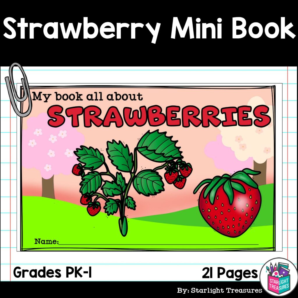 Strawberry Mini Book for Early Readers | Made By Teachers
