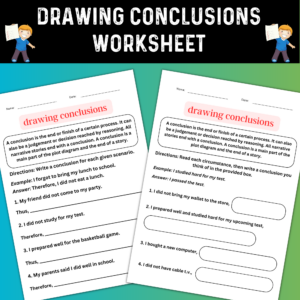 drawing conclusions examples with answers - Writing Conclusion ...