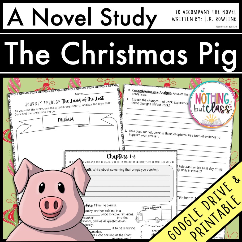The Christmas Pig Novel Study Unit | Made By Teachers