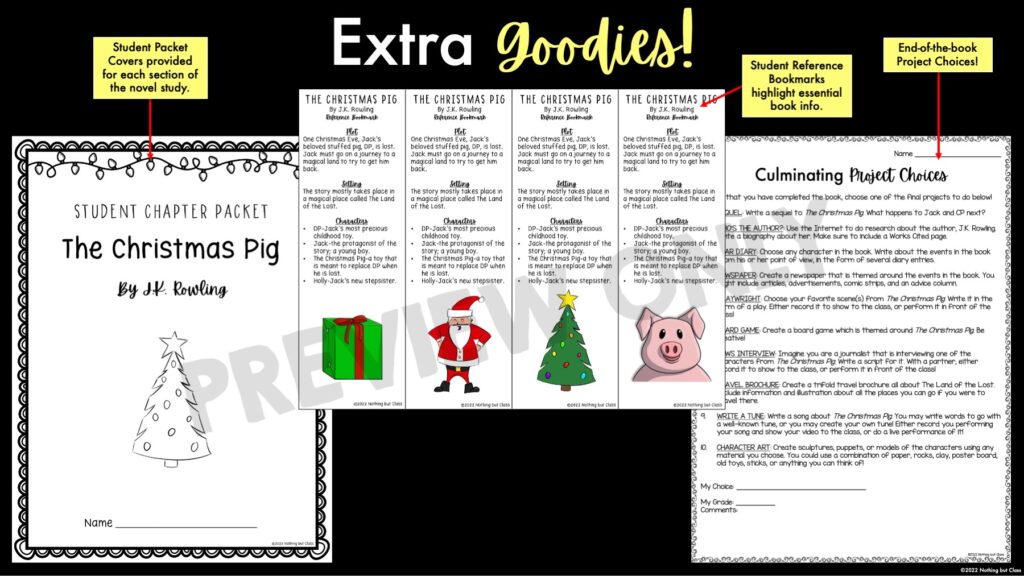 The Christmas Pig Novel Study Unit | Made By Teachers