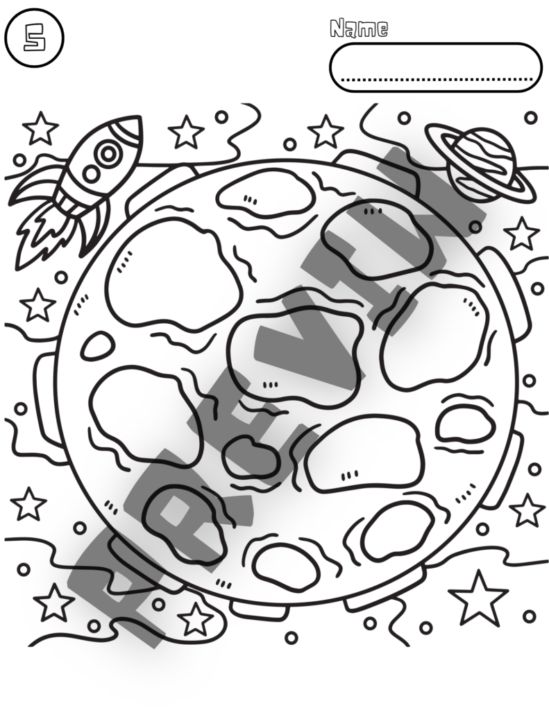 Space Kids Coloring Pages, Astronaut UFO Planets Coloring Pages V.1 ...