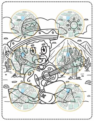 Cinco De Mayo Coloring Pages V.3 #APRILUE2 | Made By Teachers