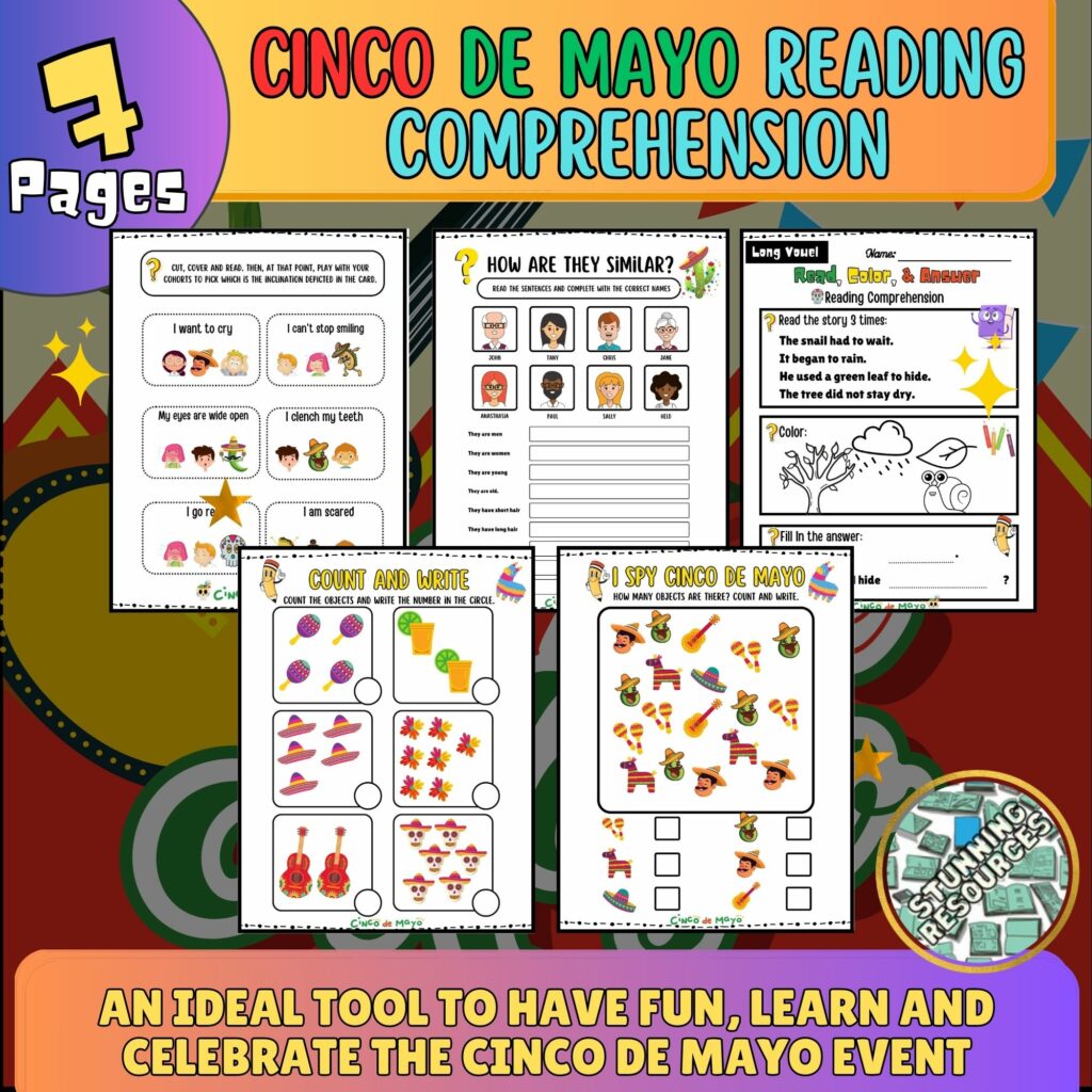 #UEFINAL Cinco De Mayo Reading Comprehension, Cinco De Mayo Activities ...