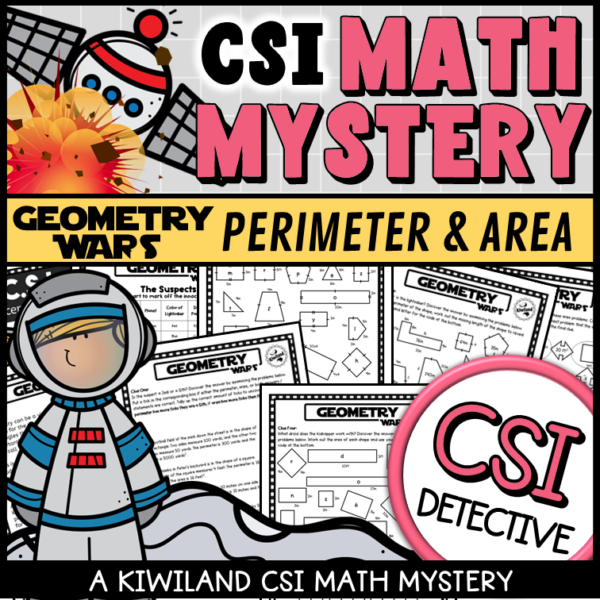 Math Mystery Detectective Geometry Wars Perimeter and Area CSI | Made ...