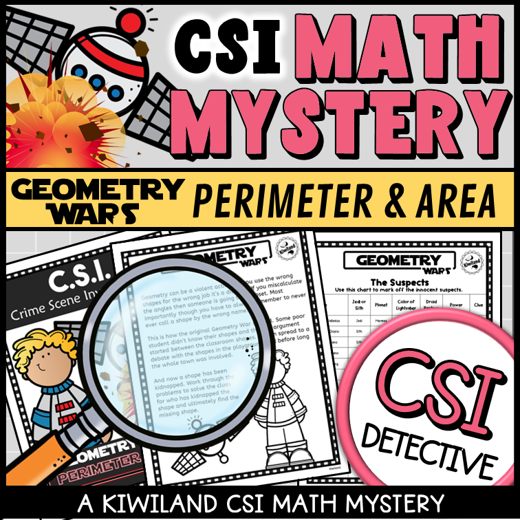 Math Mystery Detectective Geometry Wars Perimeter and Area CSI | Made ...