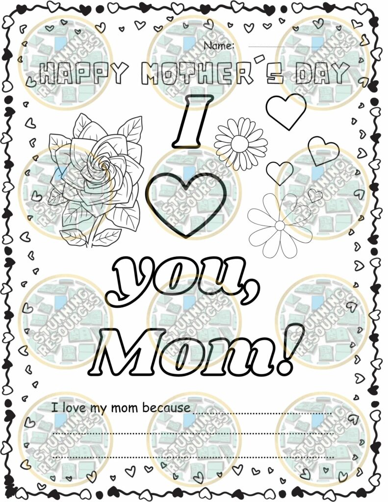 #UEFINAL5 Mother's Day Activities Pages Worksheet for Kids and Students ...