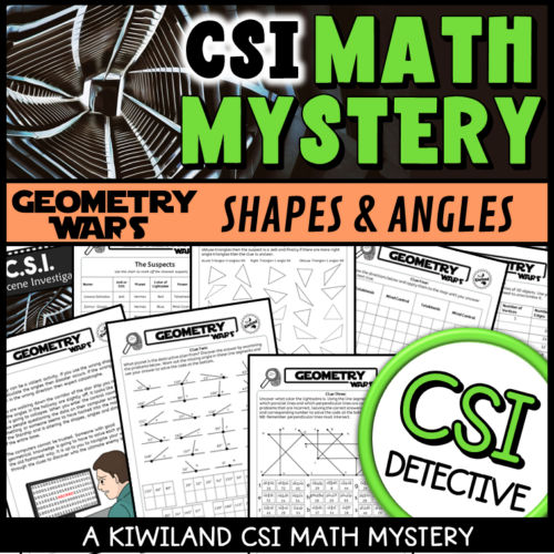 Classifying Shapes and Angles CSI Math Murder Mystery with Geometry ...