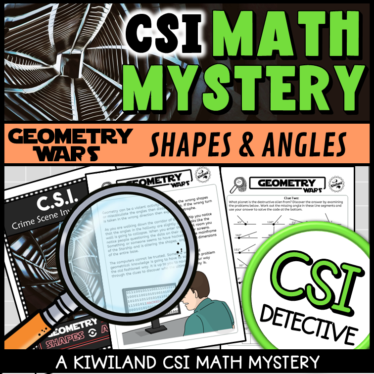Classifying Shapes and Angles CSI Math Murder Mystery with Geometry ...