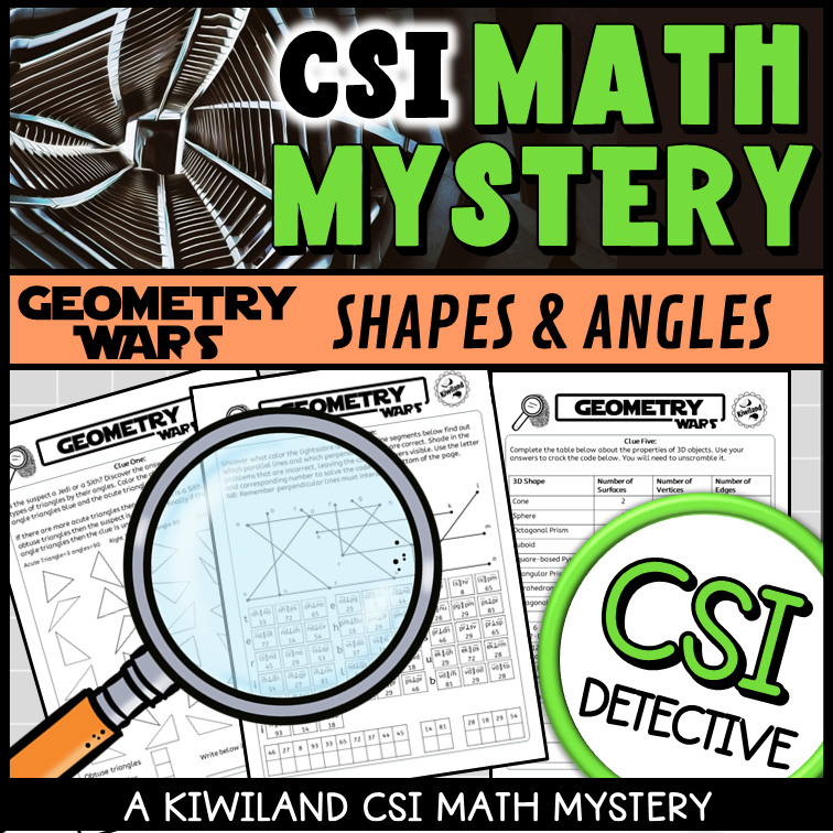Classifying Shapes and Angles CSI Math Murder Mystery with Geometry ...