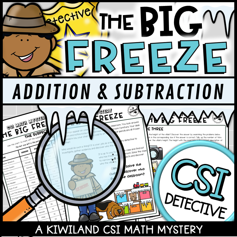 Winter Addition and Subtraction with CSI Math Mystery Detective | Made ...