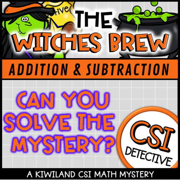 Halloween Addition and Subtraction with CSI Math Mystery Detective ...