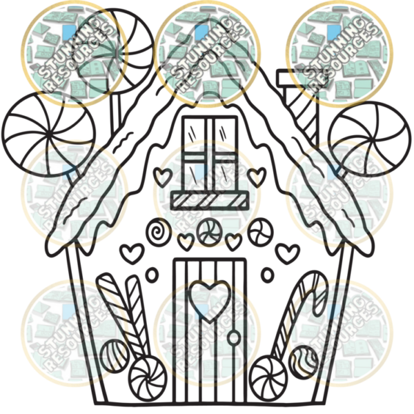 #UEFINAL5 Candy House Coloring Pages | Made By Teachers