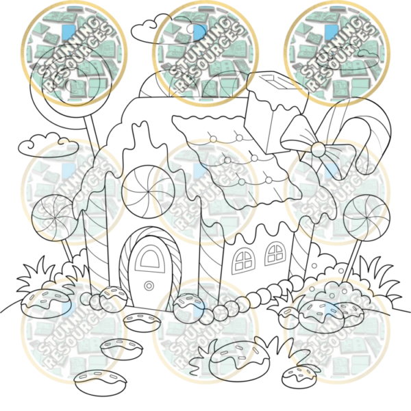 #UEFINAL5 Candy House Coloring Pages | Made By Teachers