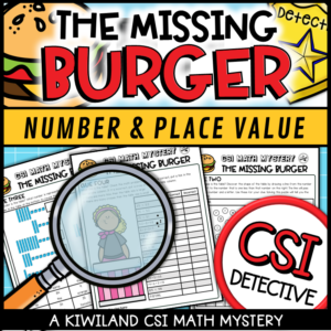 CSI Math Mystery Detective with The Missing Burger Number and Place ...