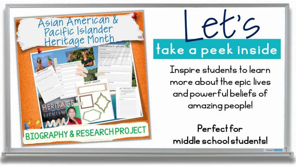 Asian American and Pacific Islander Heritage Month Project - Print and ...