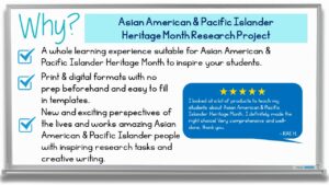 Asian American and Pacific Islander Heritage Month Project - Print and ...