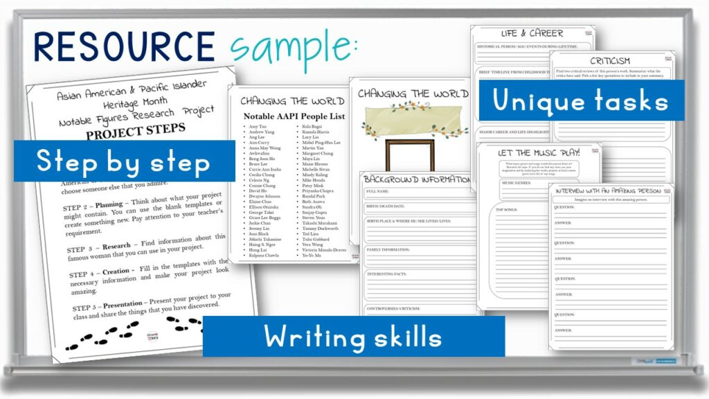 Asian American and Pacific Islander Heritage Month Project - Print and ...