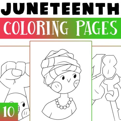 Juneteenth Coloring Pages for Kids, Black Independence Day Worksheet ...