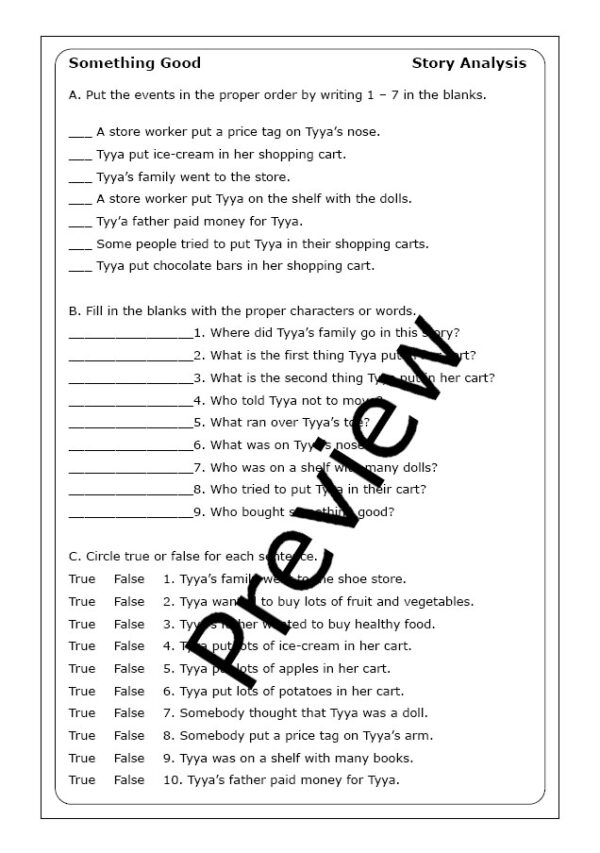 Robert Munsch "Something Good" worksheets | Made By Teachers