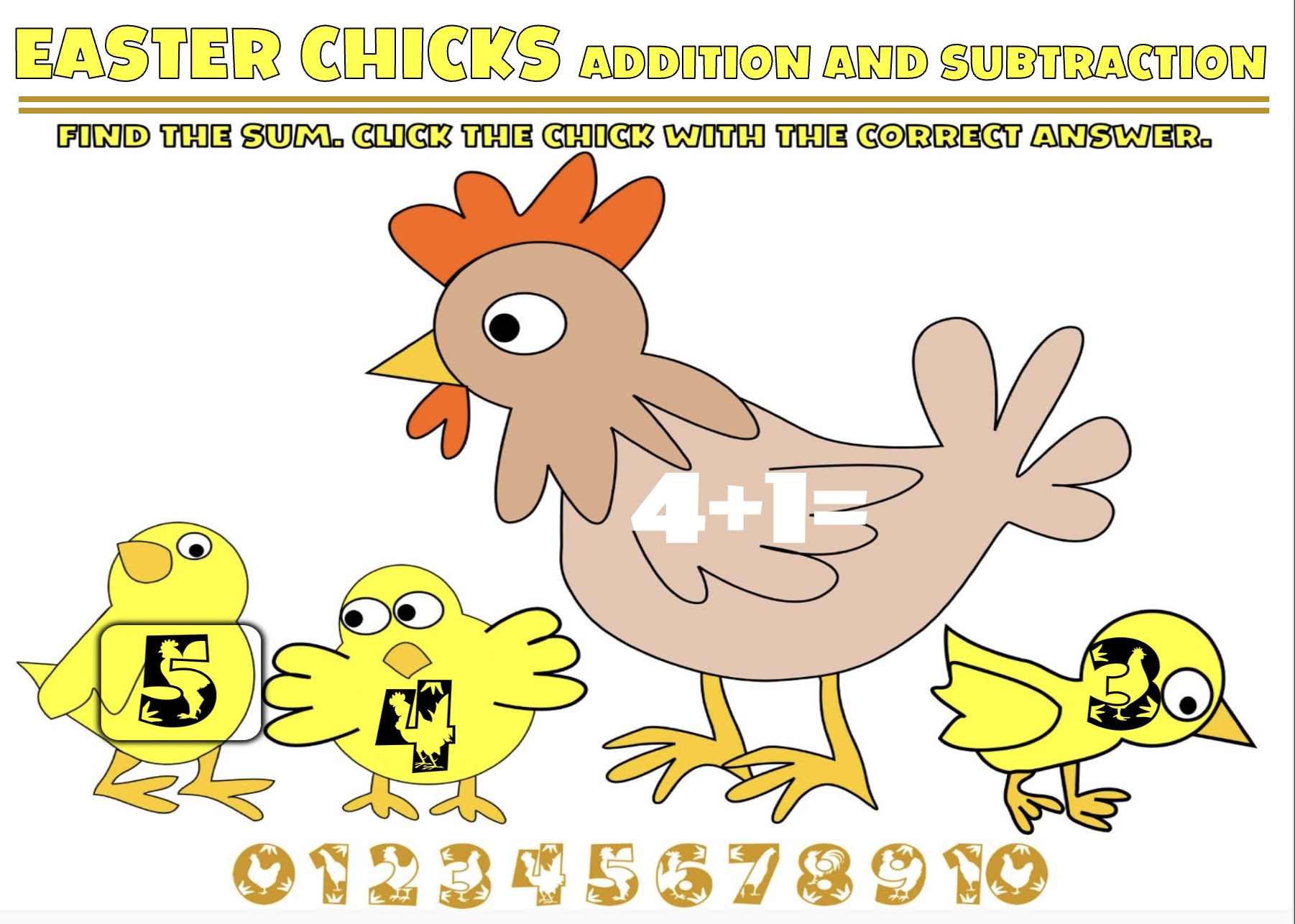 Easter Chicks Addition and Subtraction | Made By Teachers