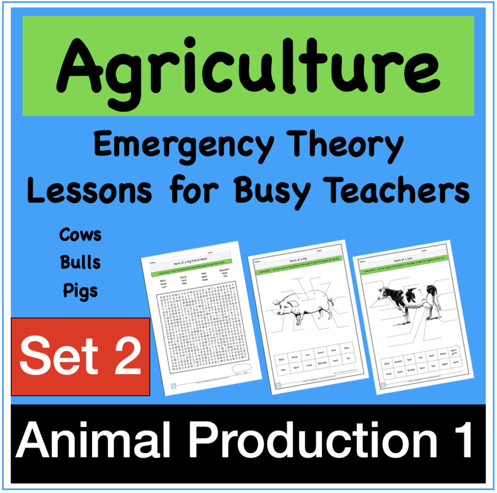 Lessons for Busy teachers - Animal Production 1 - Set 2 | Made By Teachers