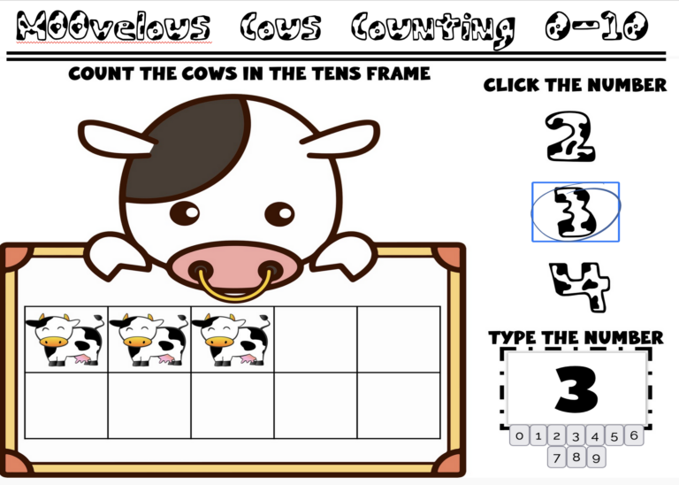 MOOvelous Cows-Counting 0-10 | Made By Teachers