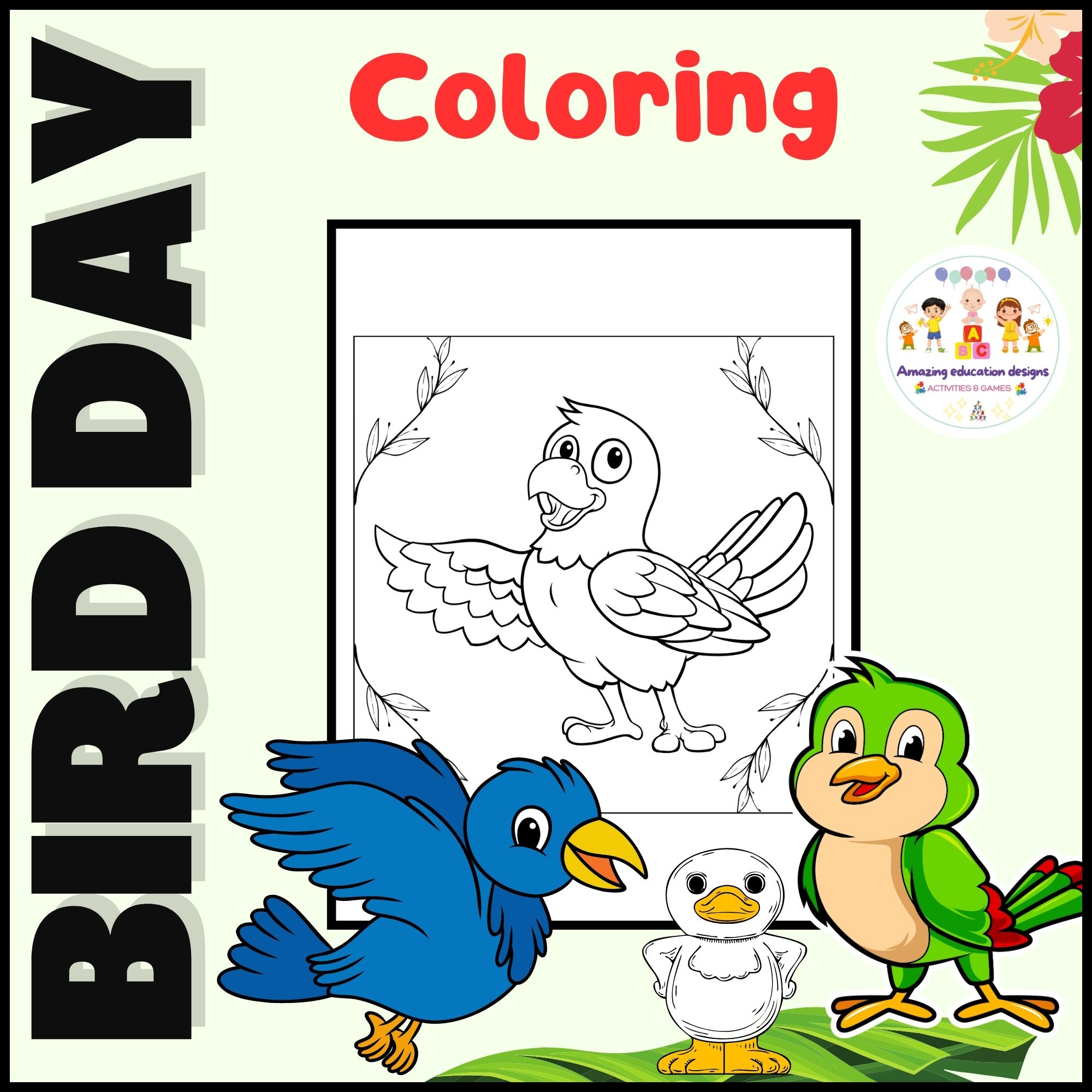 Coloring Pages Bird Day | Made By Teachers