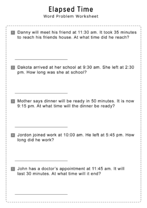 Elapsed Time Worksheets Lesson Plans Activities Guided Math Workshop ...