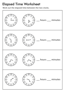 Elapsed Time Worksheets Lesson Plans Activities Guided Math Workshop ...