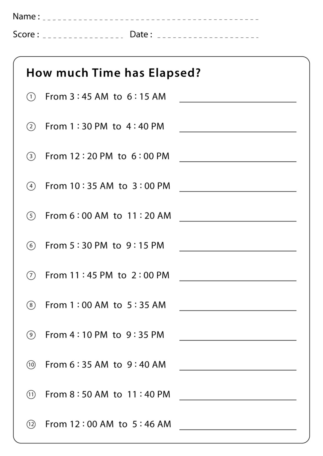 Elapsed Time Worksheets Lesson Plans Activities Guided Math Workshop ...